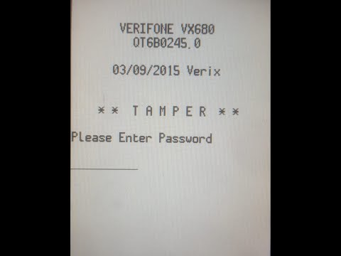 VERIFONE POS TAMPER MESSAGE REMOVAL - YouTube