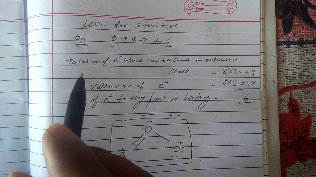 Lewis dot structure of Ozone molecules - YouTube