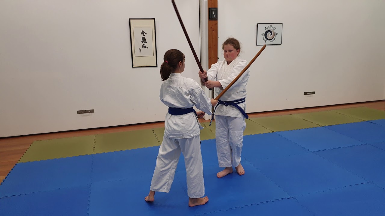 Sugano Sensei's - 2nd Bokken Pattern Ni no Ken - Children's Sequence ...