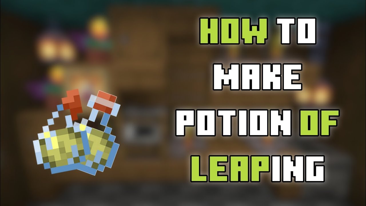 HOW TO MAKE POTION OF LEAPING | MINECRAFT | TURBO SQUADRON | - YouTube