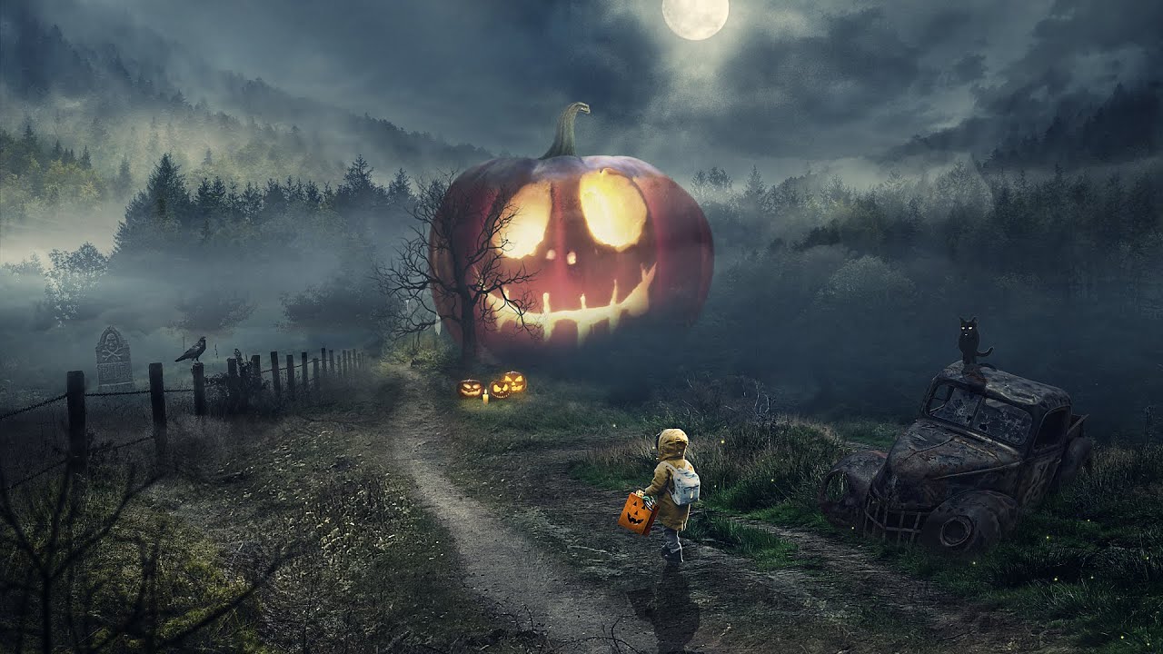 Photoshop Manipulation Tutorial Halloween - YouTube