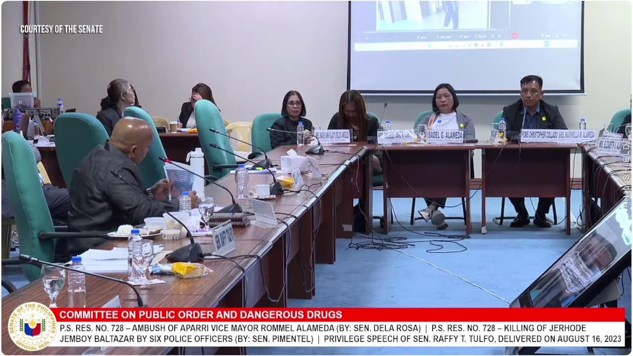 Ambush of Aparri Vice Mayor Rommel Alameda - Committee on Public Order ...