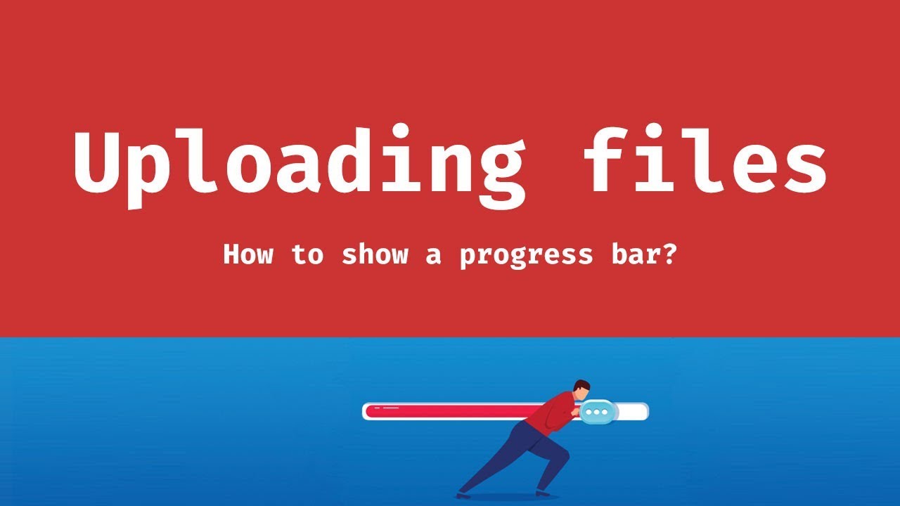 Uploding file with a progress bar - YouTube