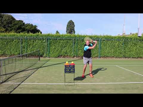 Slice Backhand and Forehand Exercise - YouTube
