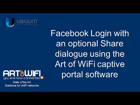 Captive portal for UniFi - Facebook Login and Share