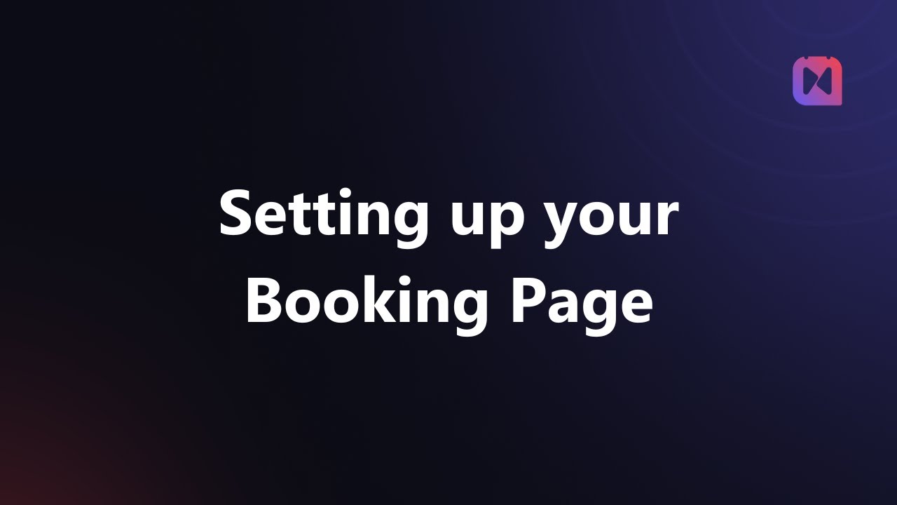 How to set up your Booking Page? - YouTube