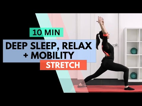 10 Min Stretch & Meditation Before Bed | Relax and Unwind Anytime For A Reset!