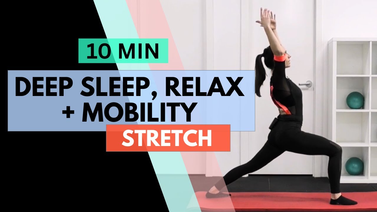 Deep Sleep Stretch & Meditation | Bedtime Yoga For Relaxation & Stress ...