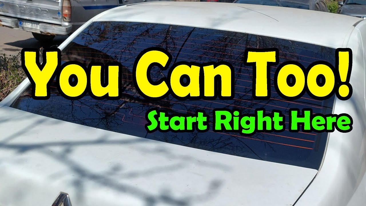 Rear Window Tinting from Zero to Hero — No Installer Needed! - YouTube