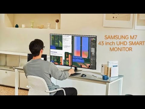 Unboxing Samsung M7 43 inch UHD SMART MONITOR 😊 - YouTube