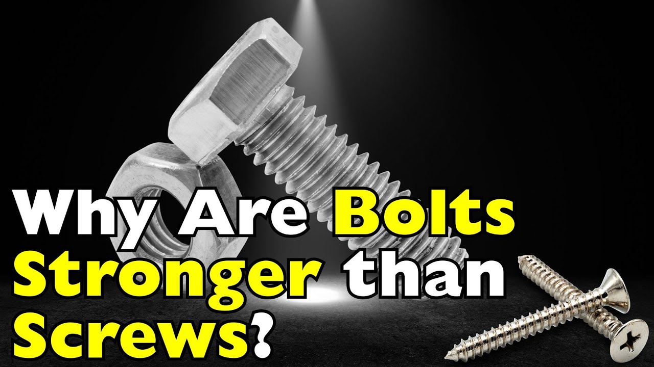 Bolts vs. Screws: The Core Mechanical Difference (1210) - YouTube