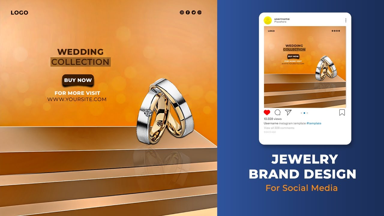 Jewelry Product Design | Social Media Brand Design for Jewellery ...