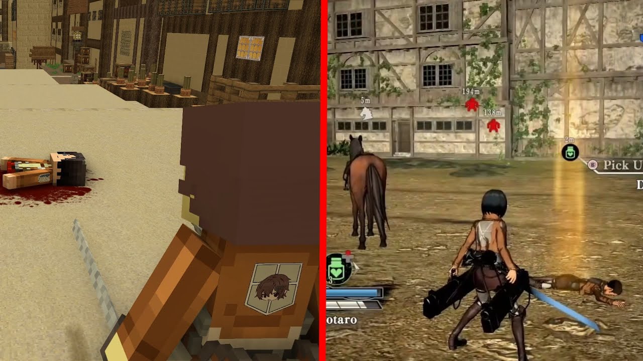 Original vs Animation - MILYHYA Attack on Titan - YouTube