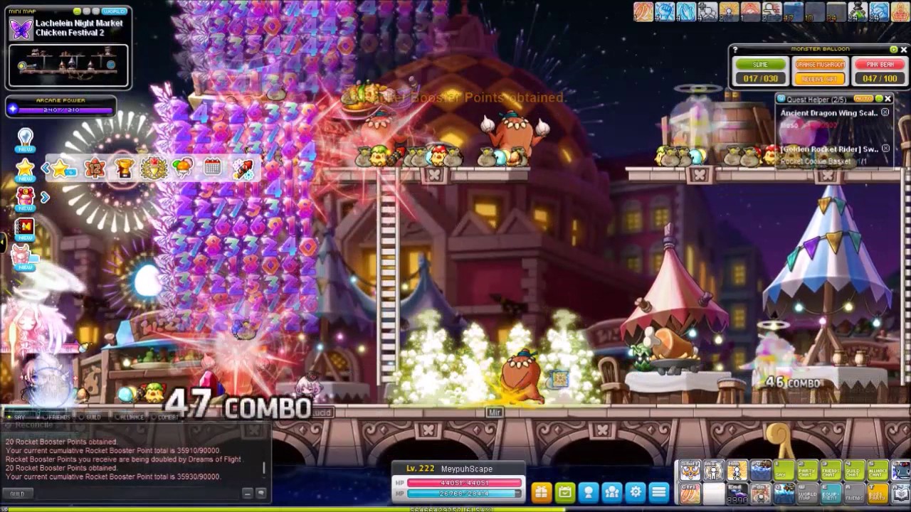 Thunder Breaker Mobbing at Lachelein GMS Reboot Maplestory - YouTube