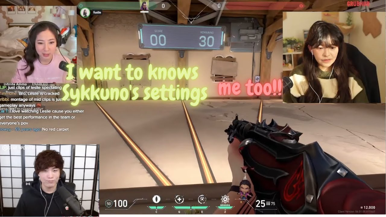 Miyoung and Fuslie wants to know the Menace Sykkuno's settings. - YouTube