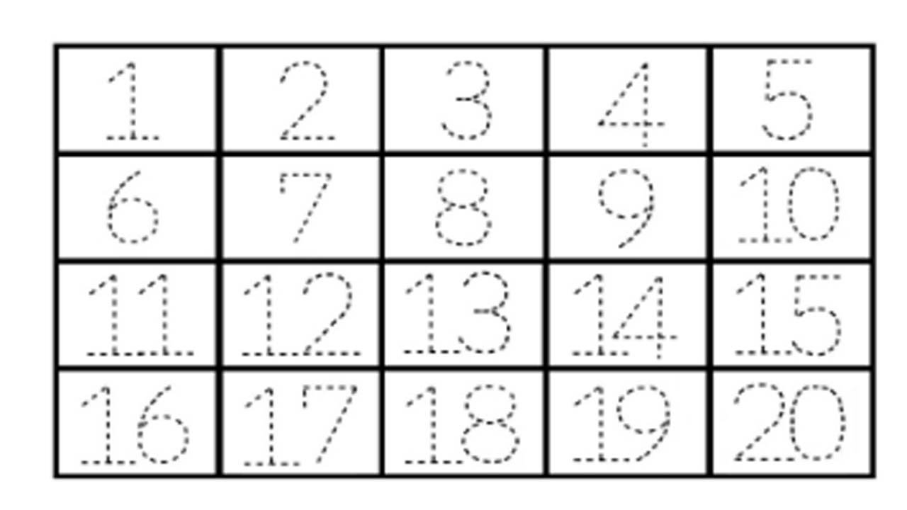 How to learn Number 1 to 20 for Kids | Write Numbers 1--20 - NB Art ...