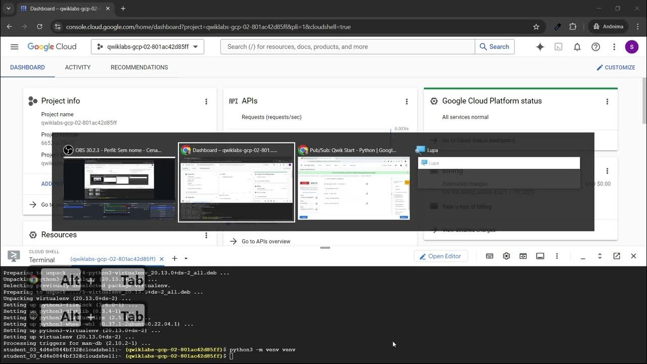 Gsp094 Pubsub Qwik Start Python L04t02 2024 Youtube