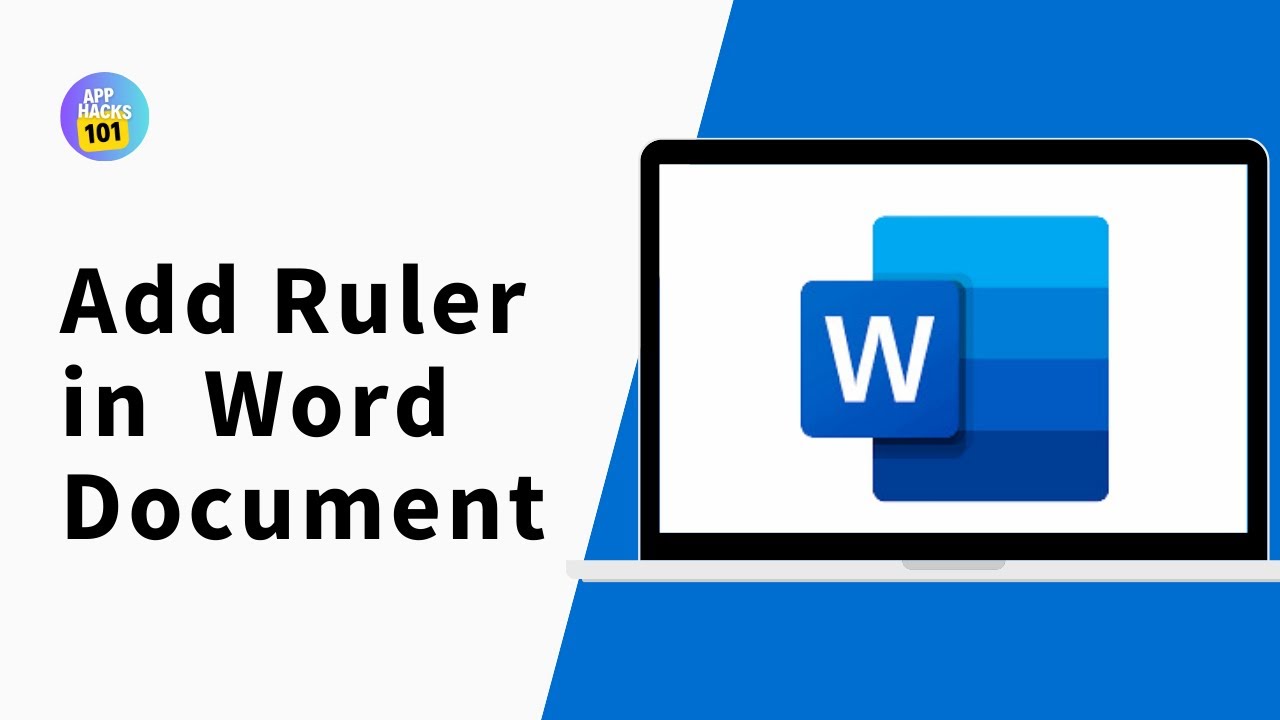 How To Add Ruler in Microsoft Word Document - YouTube