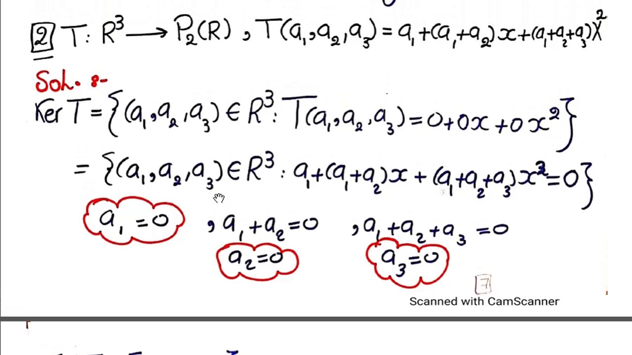 (Linear Transformation Part 2 (Kernl and image and their dimensions ...