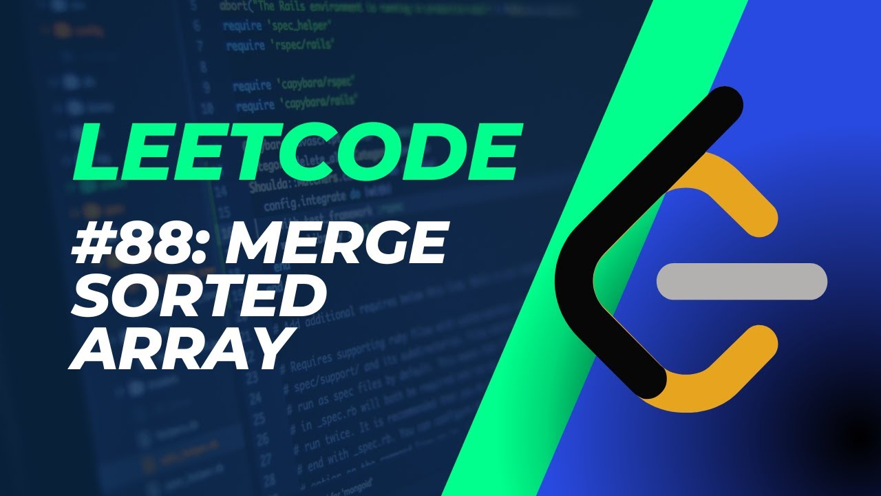 Leetcode 88 Easy: Merge Sorted Array (Python) - YouTube