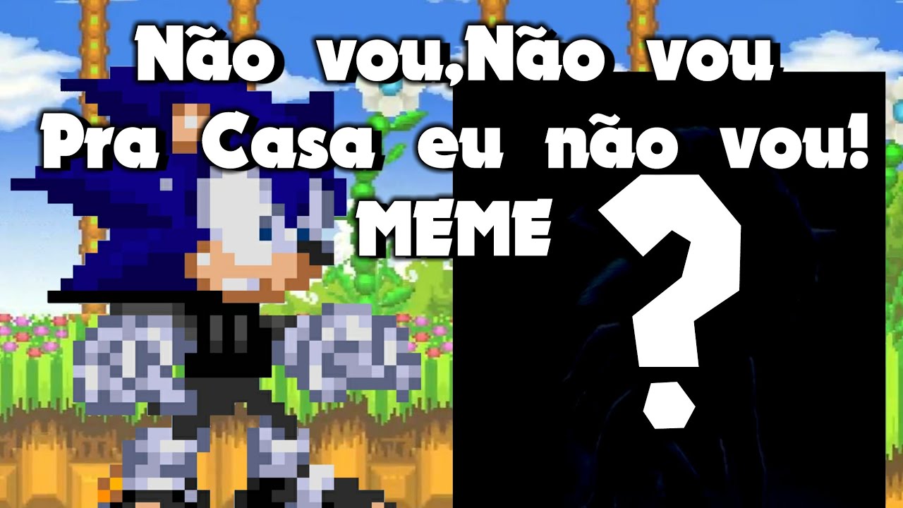 Não vou,Não vou,Pra Casa eu não vou! - MEME 《Sprite Animation》 - YouTube