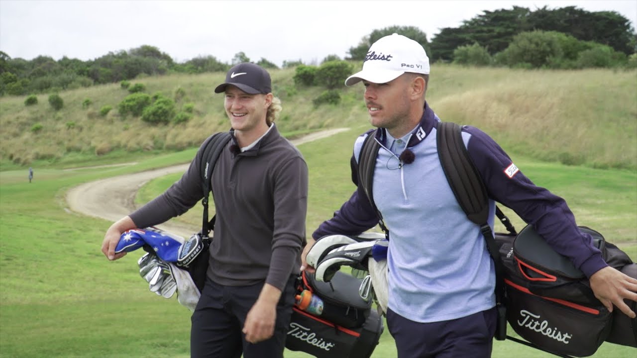 Jed Morgan and Nathan Barbieri take on The Moonah Links Skins Challenge ...