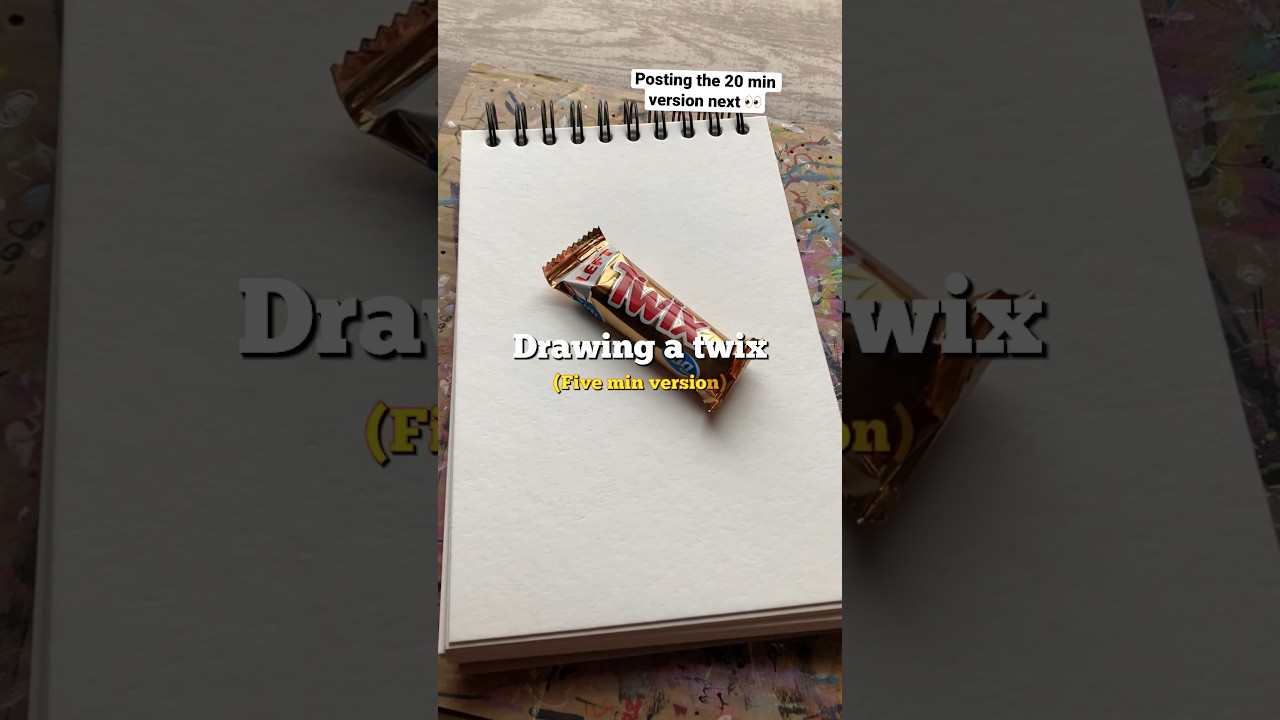 Trying to draw a Twix in 5 minutes! - YouTube