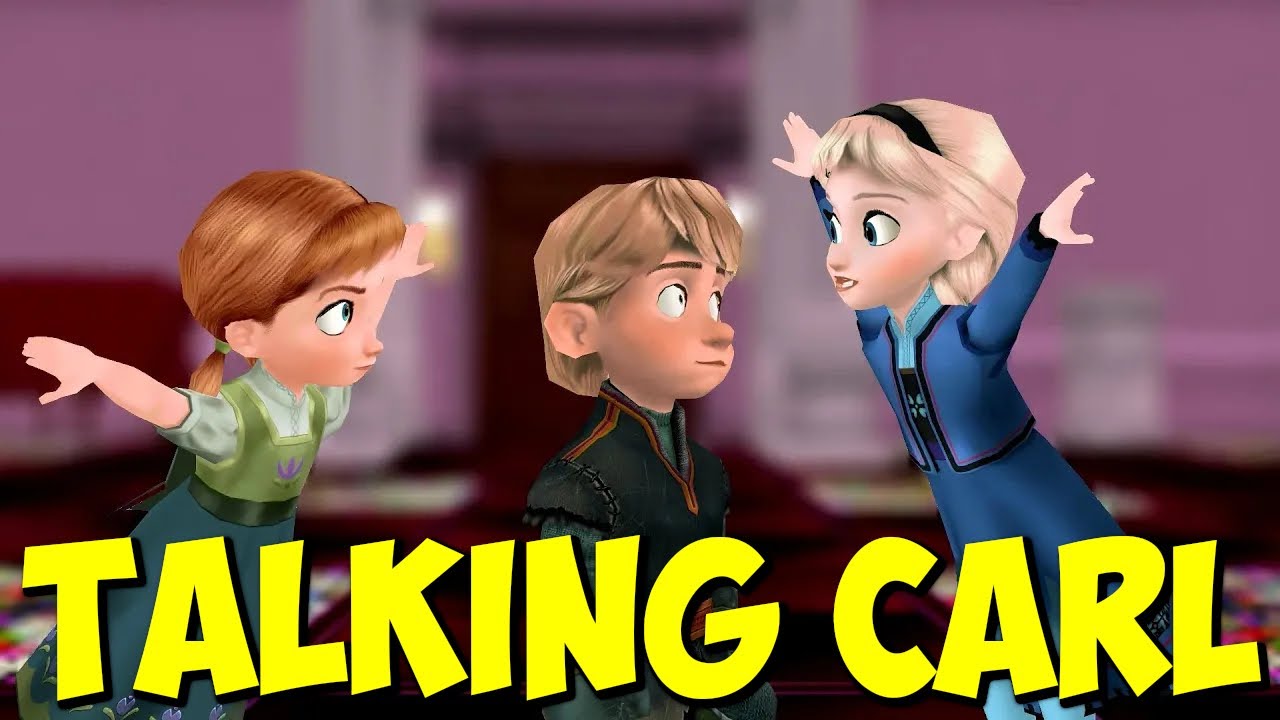 MMD Frozen "Talking Carl" (LOUD!!) - Little Anna and Young Elsa funny ...
