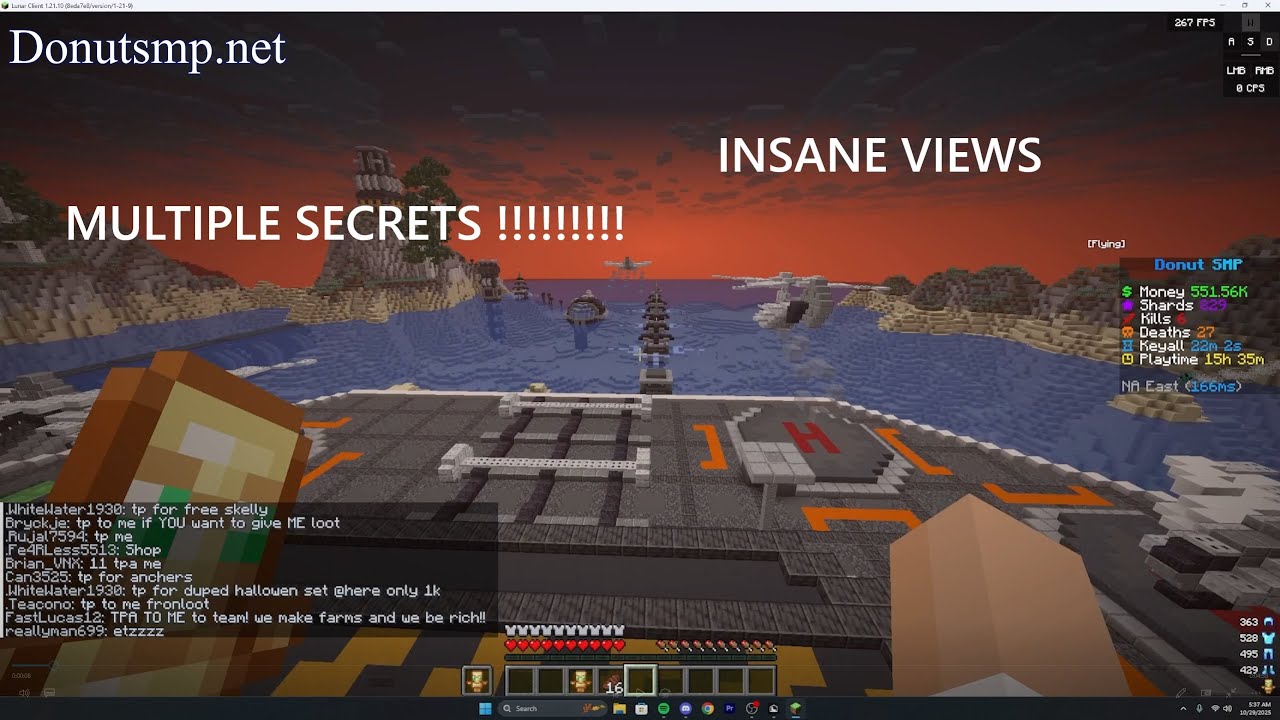 DonutSMP spawn secrets around map!!! - YouTube