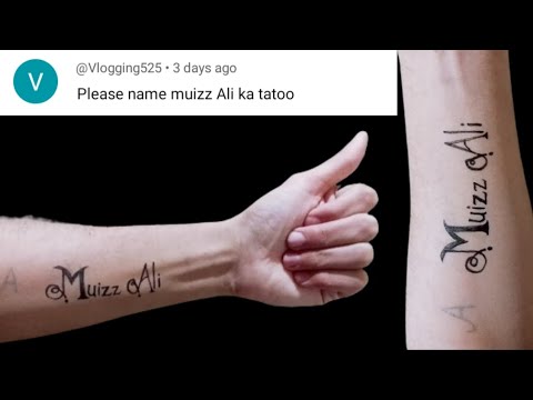 𝐑𝐞𝐪𝐮𝐞𝐬𝐭𝐞𝐝 𝐕𝐢𝐝𝐞𝐨 | 𝐌𝐮𝐢𝐳𝐳 𝐀𝐥𝐢 𝐍𝐚𝐦𝐞 𝐓𝐚𝐭𝐭𝐨𝐨 𝐃𝐞𝐬𝐢𝐠𝐧 𝐎𝐧 𝐇𝐚𝐧𝐝 ...