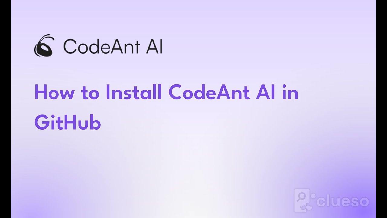 How to Install CodeAnt AI in GitHub - YouTube