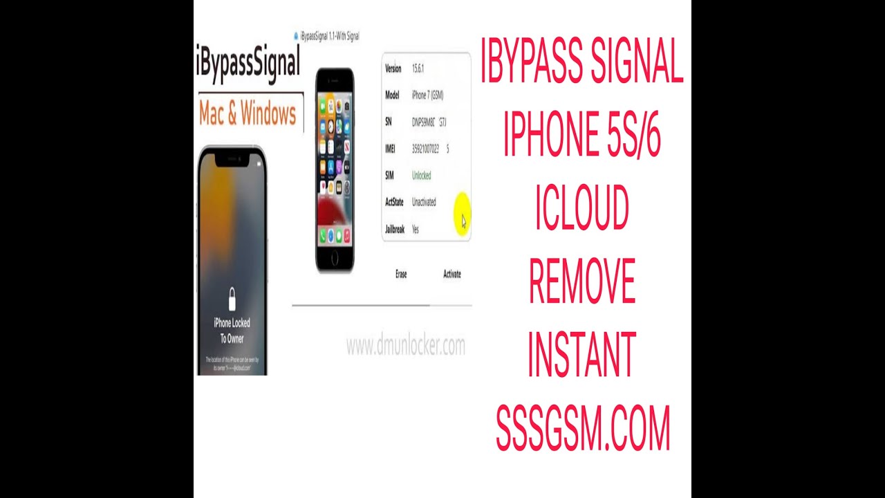 IBYPASS SIGNAL REMOVE ICLOUD 6 AND 5S HOW TO SN SUMBIT WEB SSSGSM.COM ...