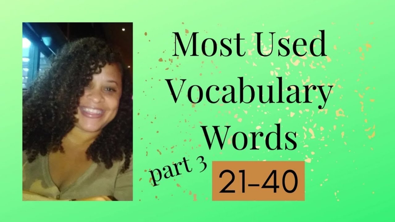 English Vocabulary Used Everyday - Most Common Words (21-40) - YouTube