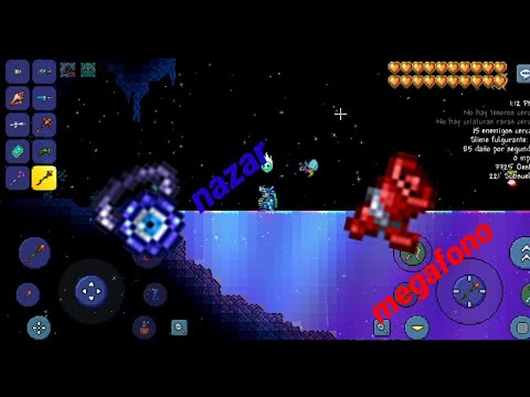 Cómo conseguir el nazar y megafono en terraria..."Android" - YouTube