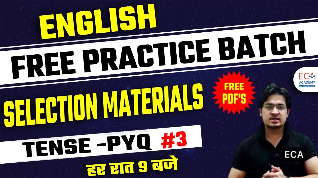 English Grammar || TENSE PYQ || ENGLISH PRACTICE BATCH || DAY 3 BY ANIL ...