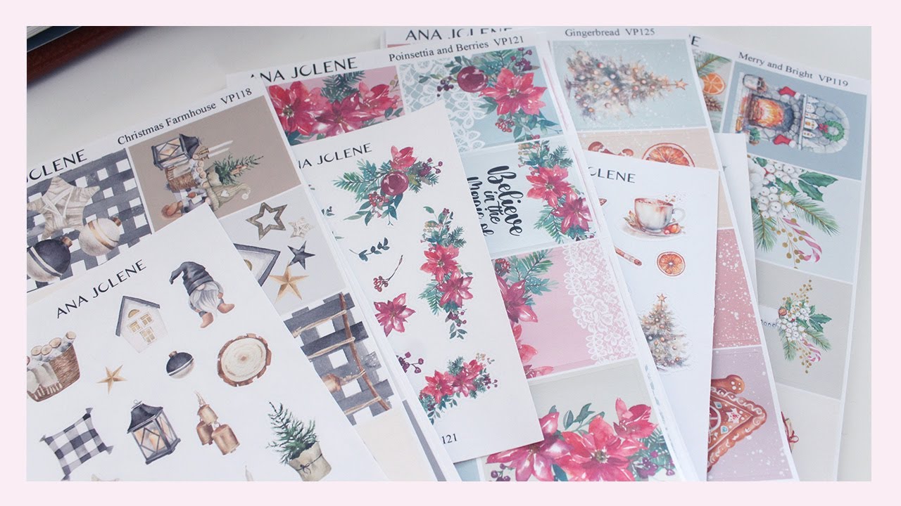 December 2023 Planner Kit Line Up | Ana Jolene - YouTube