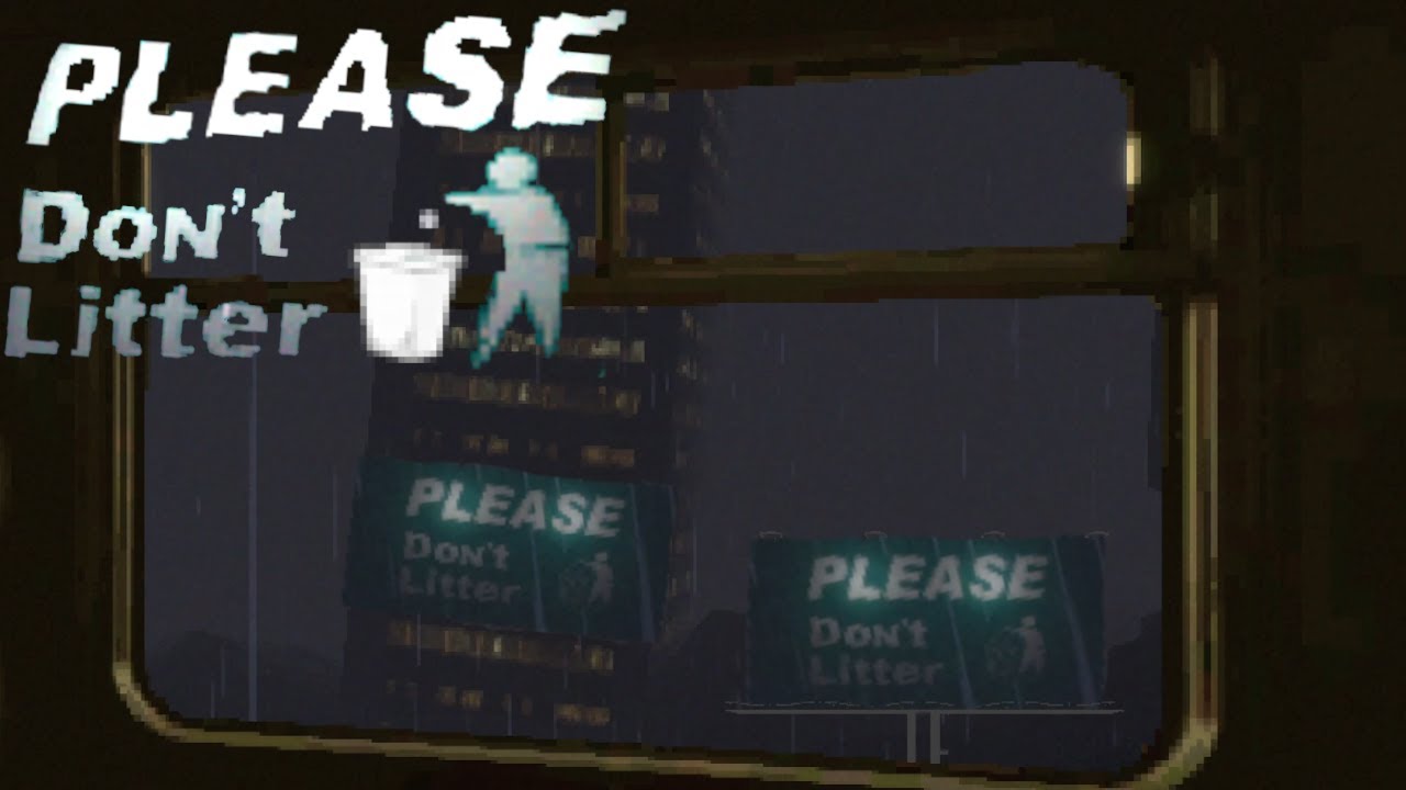 Please Don't Litter A Short Indie Game Made In 72 Hours - YouTube