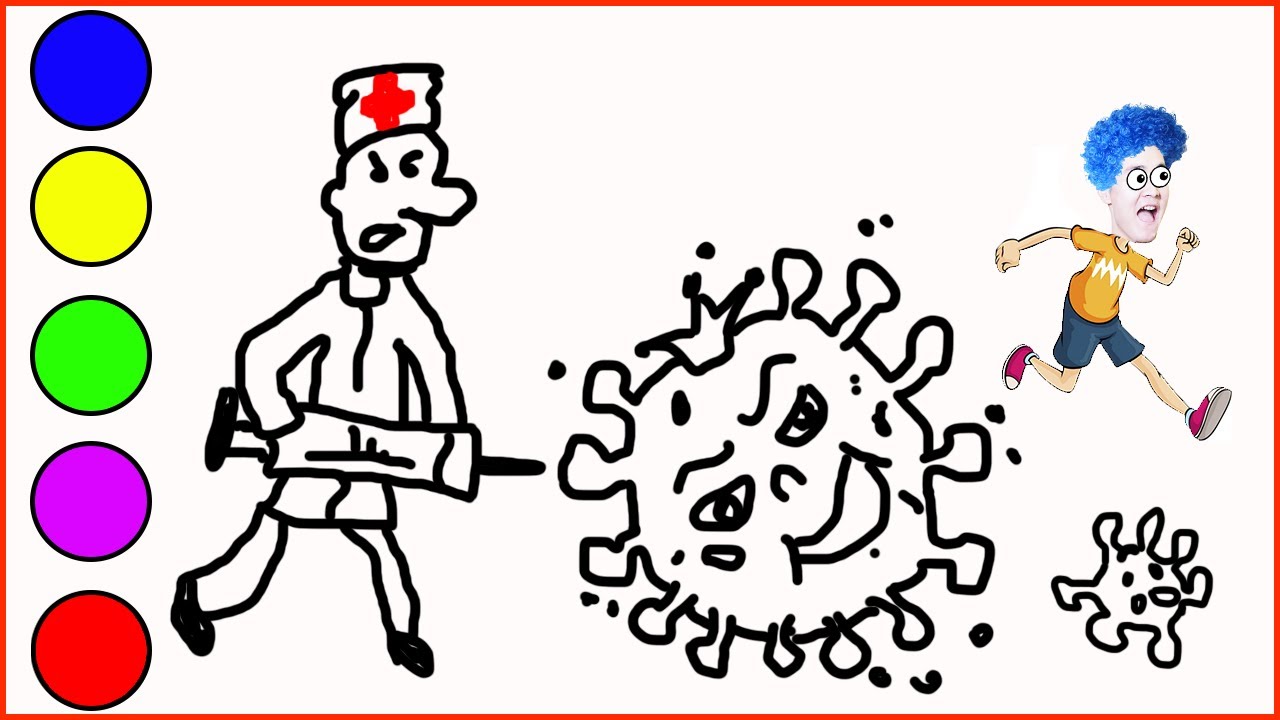 How to draw a Doctor for children / Рисуем Доктор для детей/어린이를 위한 의사를 ...