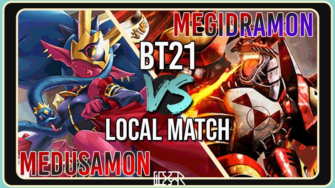 Medusamon vs Megidramon [Digimon TCG BT21 Local Match] Match Commentary ...