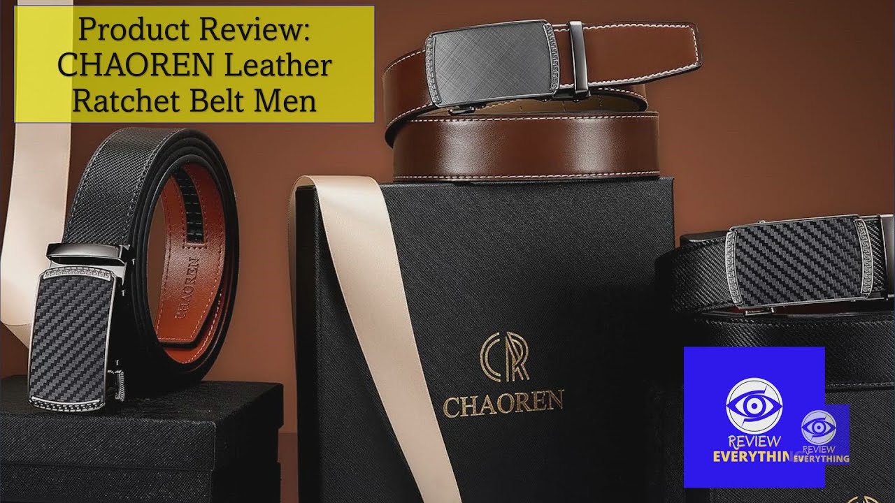 Product Review: CHAOREN Leather Ratchet Belt Men - YouTube