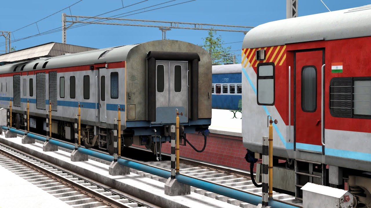 SHUNTING DUTY - Generator Car Coupling to LHB Train Rakes At Ludhiana ...