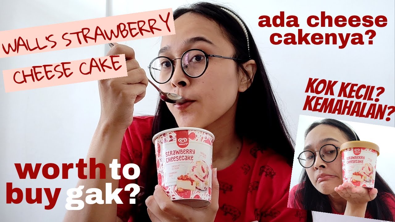 Walls Strawberry Cheese Cake Viral | Unboxing & Review - YouTube