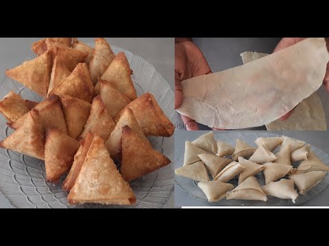 samoussa à la viande hachée / comment faire la pate à samoussa/comment ...