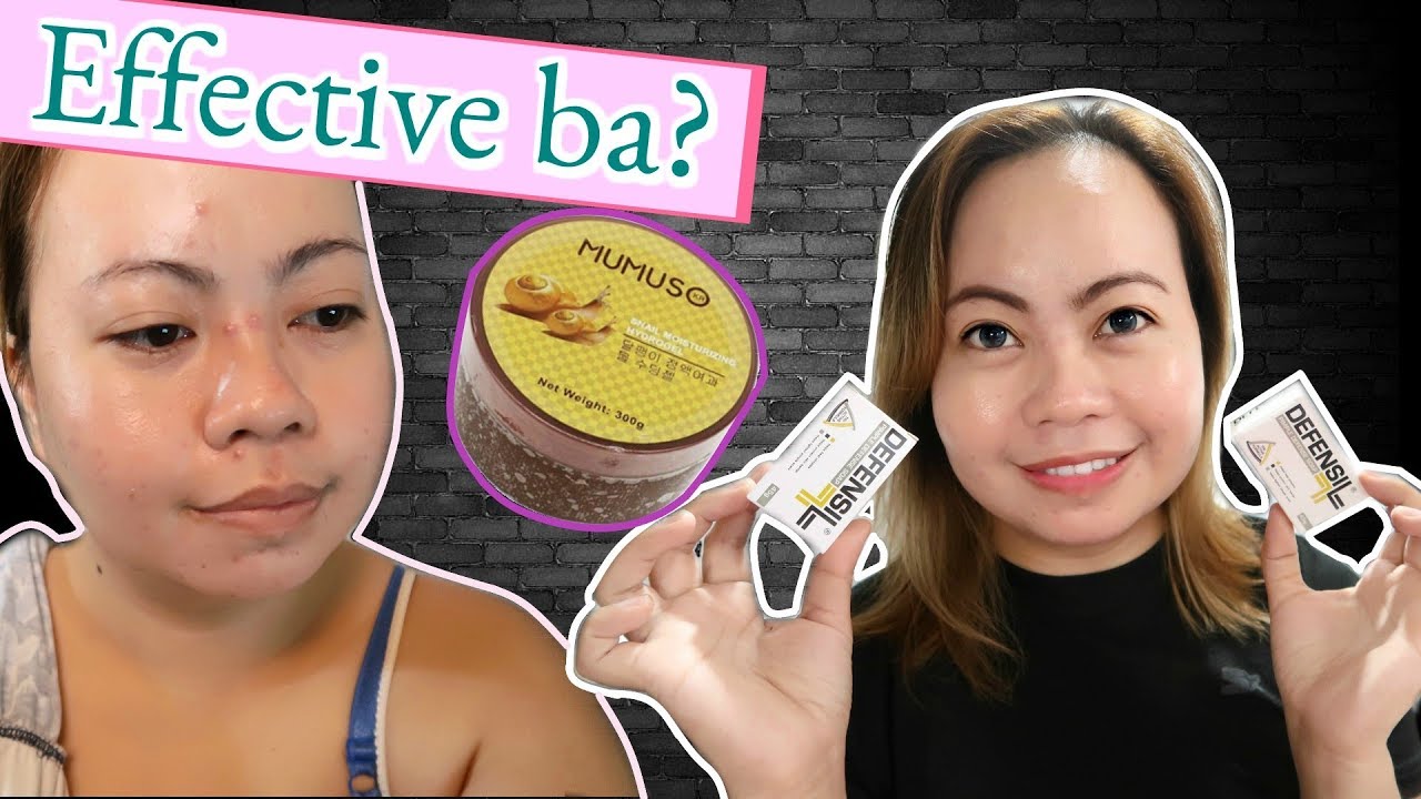 DEFENSIL PIMPLE DEFENSE SOAP REVIEW + MUMUSO SNAIL HYDROGEL - YouTube