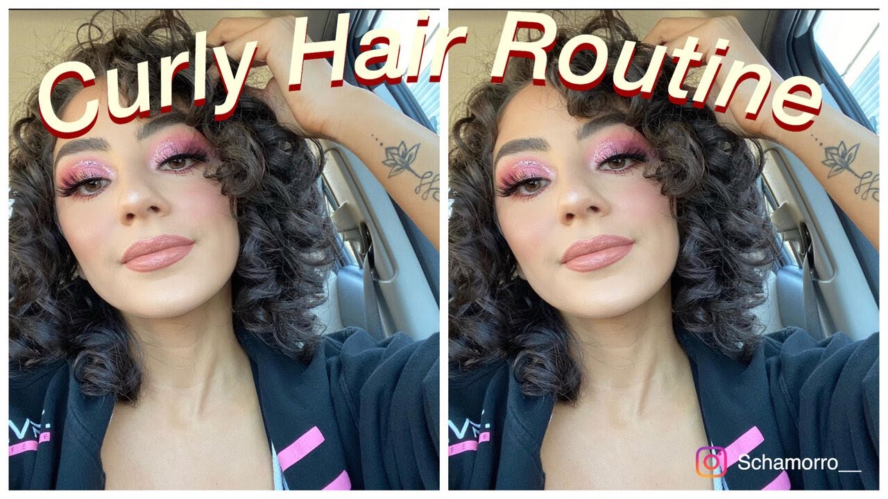 My Current Curly Hair Routine - YouTube