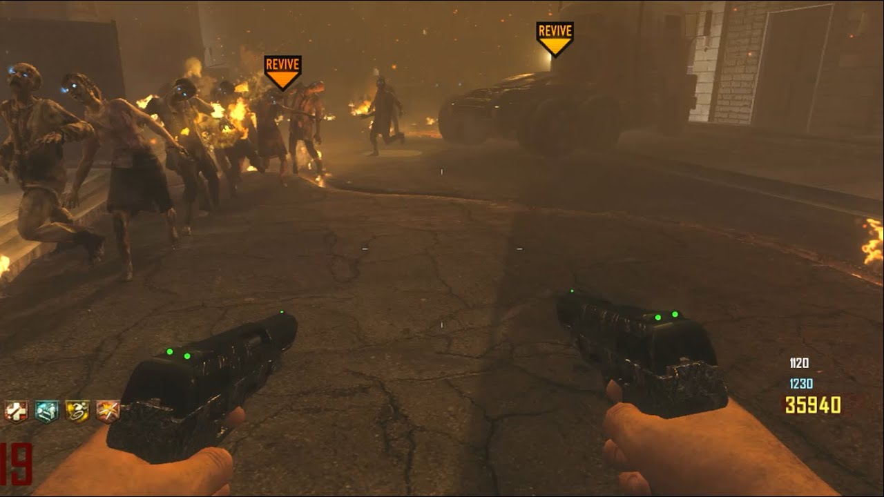 COD Black Ops BO 2 Zombies Town Survival with Randoms - 96 REVIVES ...