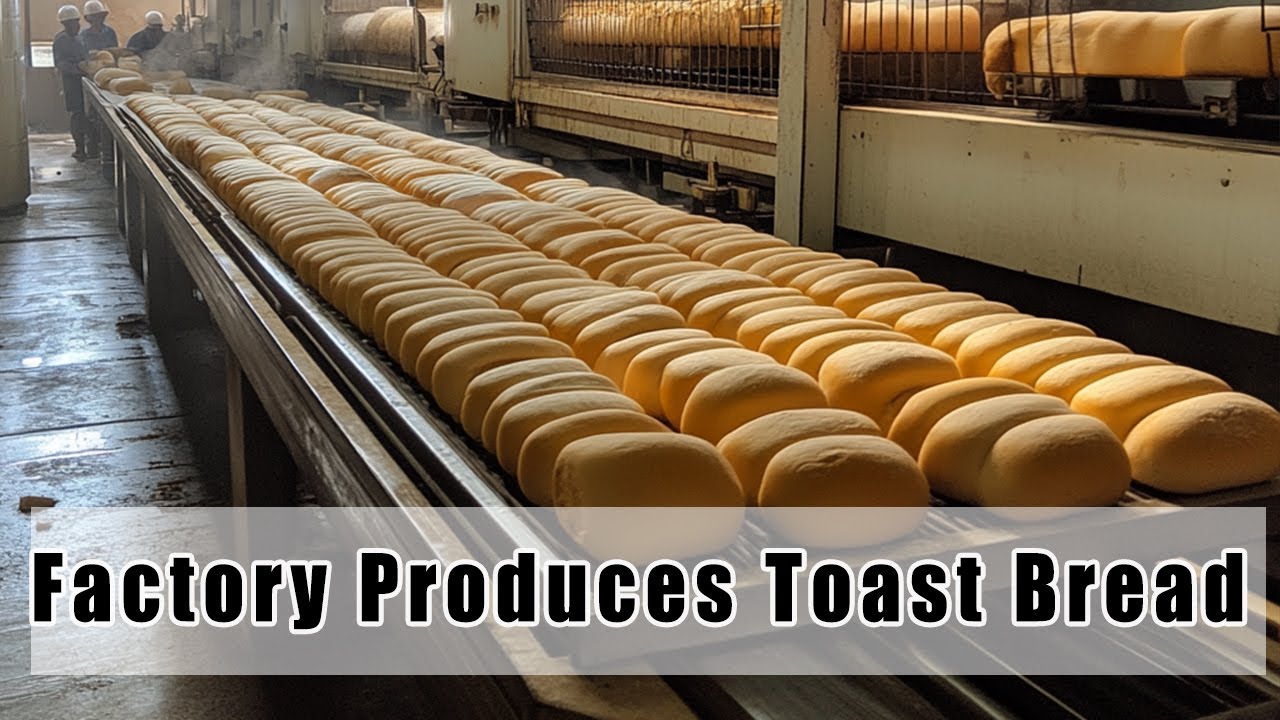 How a Factory Produces Toast Bread - YouTube