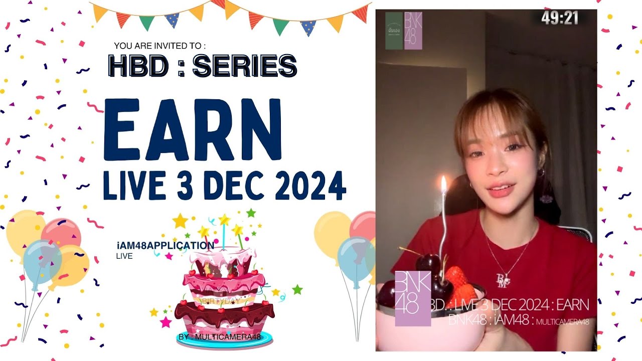 EARN#HBD1-BNK48 : HBD. LIVE 3 DEC 2024 - YouTube