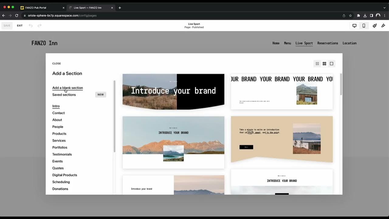 How to add FANZO widget to a Squarespace website - YouTube