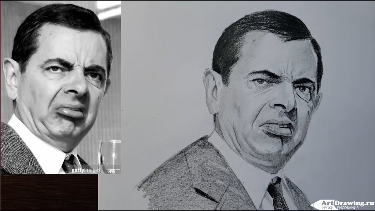 How To Draw Mr Bean Step By Step How To Draw A Portrait - YouTube
